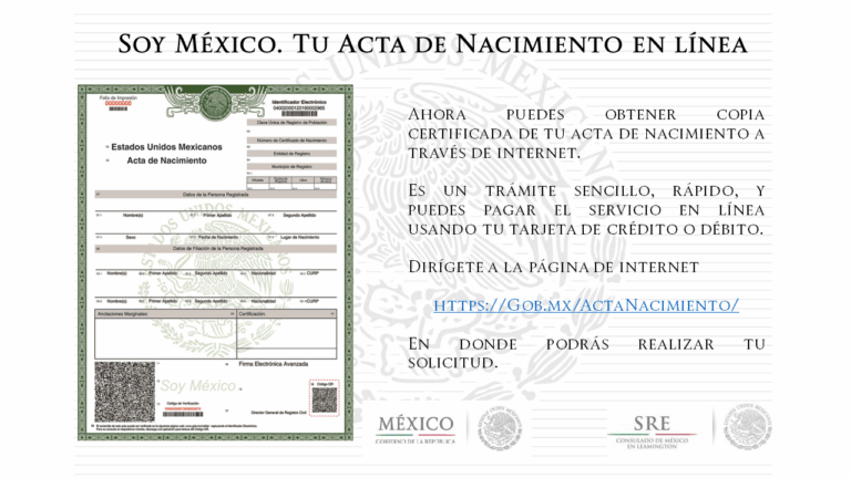 Dónde Tramitar Acta de Nacimiento Certificada: Guía Completa para México | Requisitos En Linea