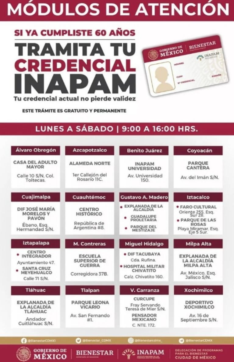 Guía Completa: Módulos para Tramitar Tarjeta INAPAM CDMX y Otros ...